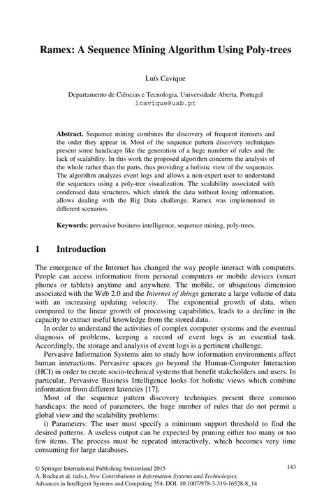 pdf ramex a sequence mining algorithm using poly trees