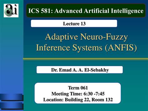 ppt adaptive neuro fuzzy inference systems anfis powerpoint presentation id 9624232