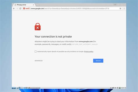 How To Ignore Chrome Certificate Errors Access Sites With No SSL