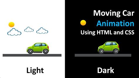 moving car animation using html and css keyframes youtube