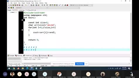 Lecture 25 Part 1 Character Arrays Introduction Youtube