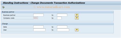 STI3 SAP Tcode Chg Documents Transaction Authorization Transaction Code