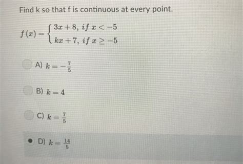 solved find all points where the function is discontinuous
