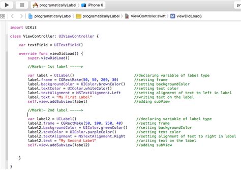 Swift World How To Programmatically Design UILabel In Swift
