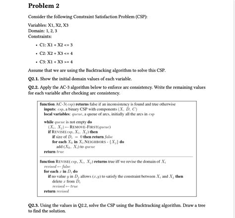 solved problem 2 consider the following constraint