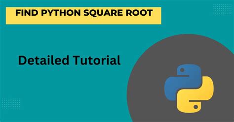 how to find python square root in 2022 naiveskill