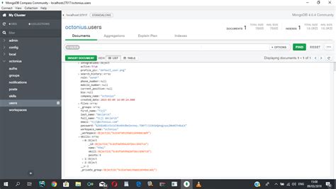 javascript mongodb document with array of objects property how match property of this array