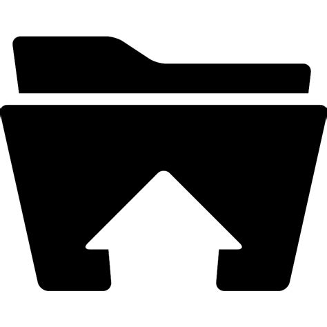 Upload Folder Interface Symbol Vector SVG Icon SVG Repo