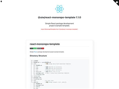 React Monorepo Template