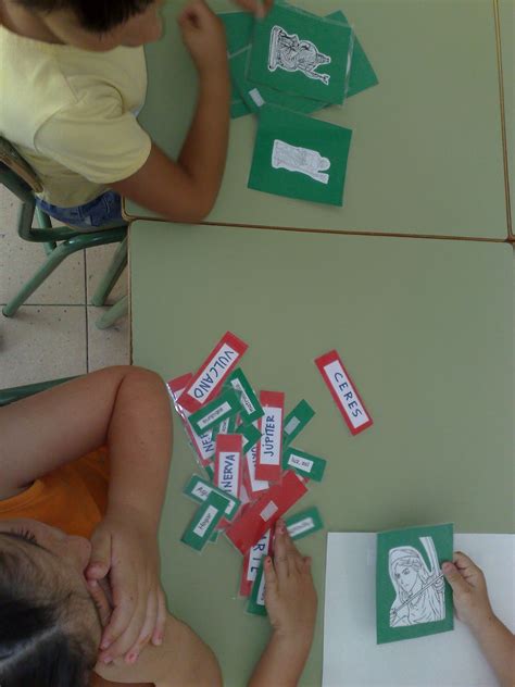 Las Manualidades De Mis Niños El Juego De Los Dioses Y Diosas Romanos