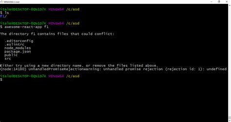 Unhandled Promise Rejection Warning Issue 11 Ifactory Solutions