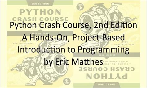 python crash course 2nd edition by eric matthes