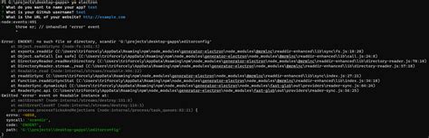 ENOENT No Such File Or Directory Scandir Editorconfig Issue