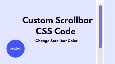 How To Add Custom Scrollbar Using CSS Change The Color Of Sidebar In