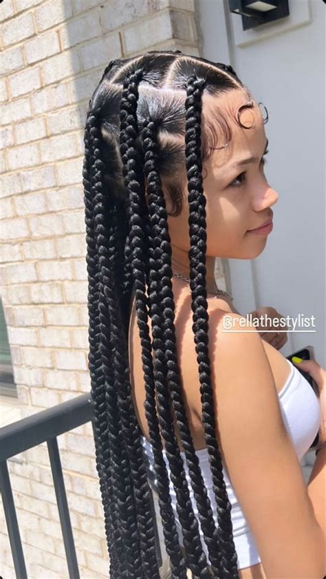 Pin By 🧚🏽 On Cute Hairstyles‍♀️ Quick Braided Hairstyles Big Box Braids Hairstyles Braids