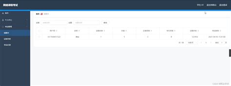 java毕设项目网络课程考试（java vue mybatis maven mysql） 用idea javase mysql mybatis做的项目考试题 csdn博客