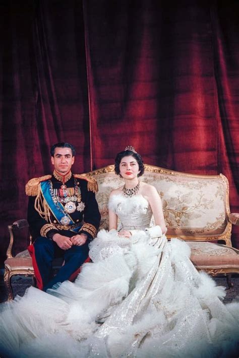 Shah Mohammad Reza Pahlavi Of Iran And His Second Wife Queen Soraya Esfandiary Bakhtiari
