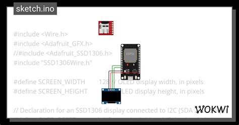 SSD1306 A Ino Wokwi ESP32 STM32 Arduino Simulator