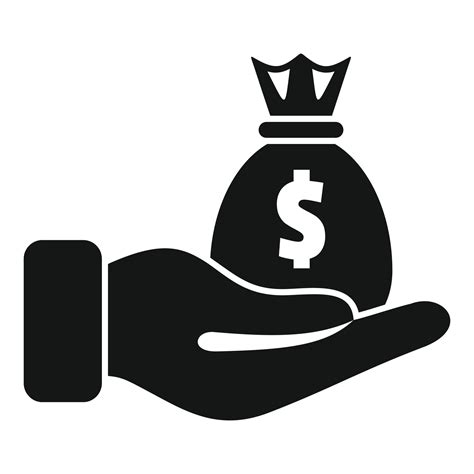 Money Compensation Icon Simple Vector Work Benefit Vector Art
