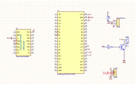 基于stm32f1的烟雾短信报警器程序 pcb 原理图 stm32 8