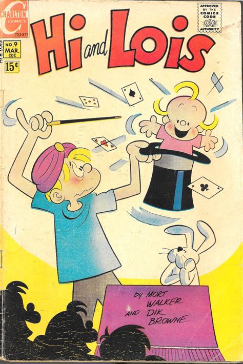 Hi And Lois 1969 9 Comic Book March 1 1971 By Charlton Comics 15 Cent Cover Hiram And Lois