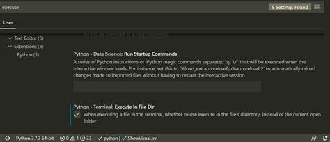 vscode在python文件所在目录执行代码 azureology 博客园