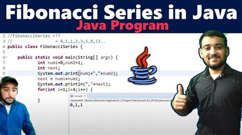 fibonacci series in java fibonacci series program in java youtube