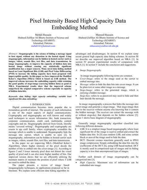 pdf pixel intensity based high capacity data embedding method