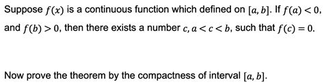 solved suppose f x is a continuous function which defined