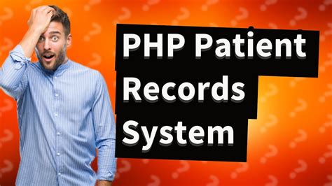 how can i set up a patient records management system in php youtube