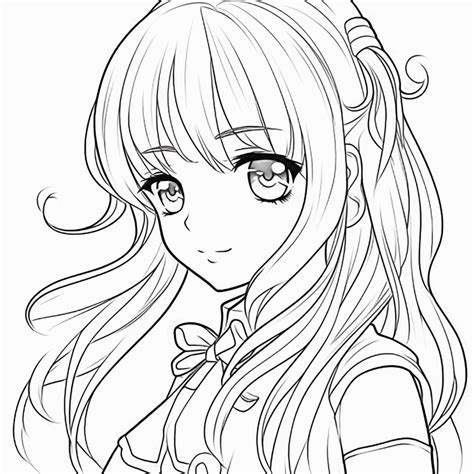 Dibujos De Chicas Anime Para Colorear