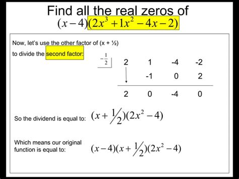 finding all real zeros of a polynomial with examples