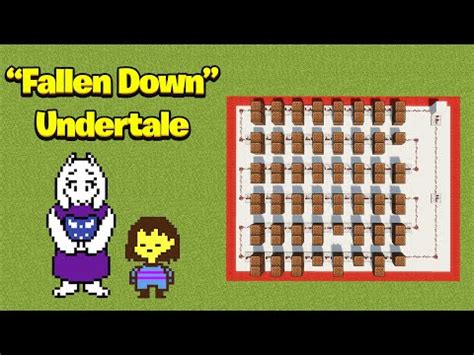 Fallen Down Undertale Minecraft Note Blocks Tutorial YouTube
