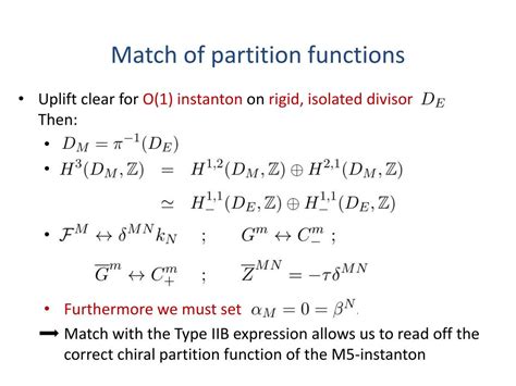 ppt the partition function of fluxed m5 instantons in f theory powerpoint presentation id