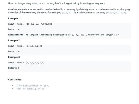 solved given an integer array nums return the length of the