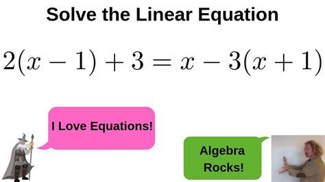 solving a linear equation example 9 youtube