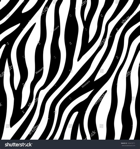 Zebra Stripes Seamless Pattern Stock Vector Royalty Free 165419711