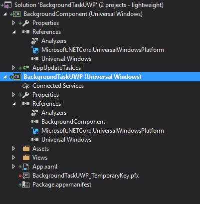 Windows 10 UWP 28 of N App updated background task UWP 開發 點部落