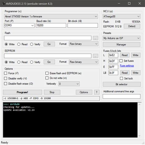 arduino as isp and avrdudess avrdude stk500 bootloader issues arduino forum