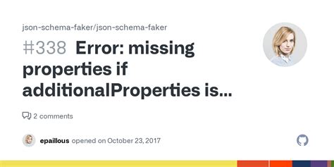 Error Missing Properties If AdditionalProperties Is False And Required
