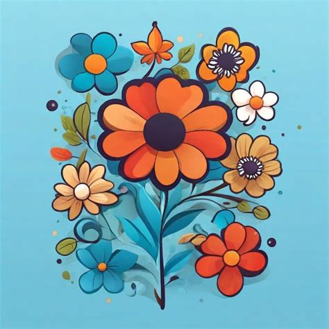 Premium Vector Flowers Vector Background