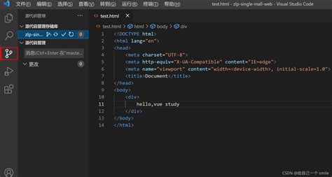 vscode 中使用 git vscode使用git csdn博客