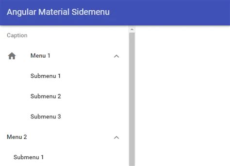 angular material sidemenu component angular script