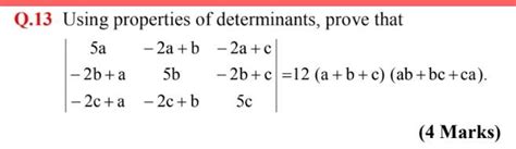 prove the following using properties of determinants a b 2c a b c b c 2a b c a c a