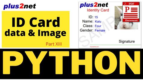 Creating ID Cards In PDF By Python ReportLab With Image And Data Using