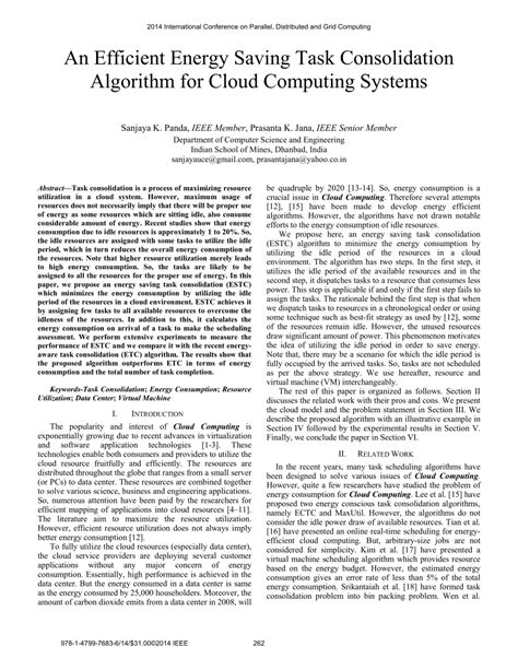 pdf an efficient energy saving task consolidation algorithm for cloud computing