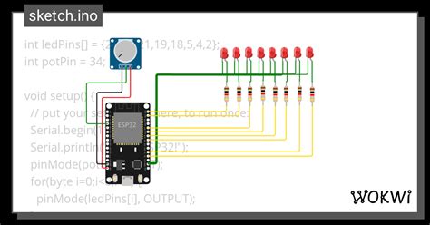 running led wokwi esp32 stm32 arduino simulator
