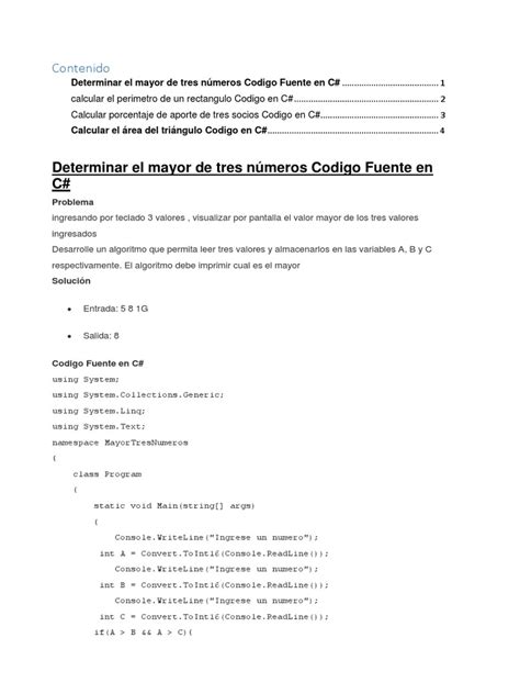 programas en c pdf c sharp lenguaje de programación ingeniería informática