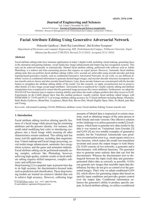 pdf facial attribute editing using generative adversarial network