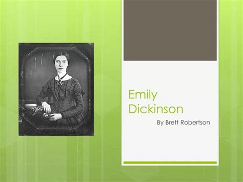 Ppt Emily Dickinson Powerpoint Presentation Free Download Id2470259